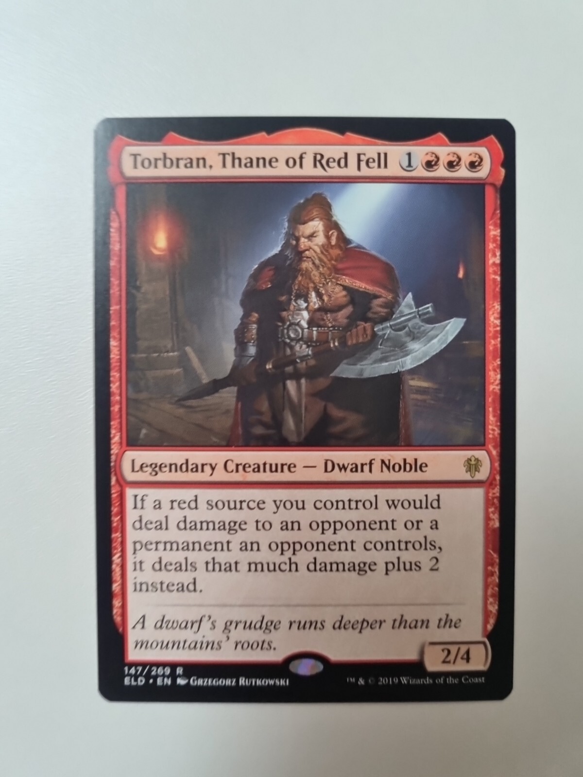 MTG Torbran, Thane of Red Fell Throne of Eldraine 147/269 Regular Rare ...