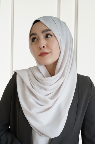 Hijab Luxus Krepp - Elfenbein - Fresia Scarf | eBay.de