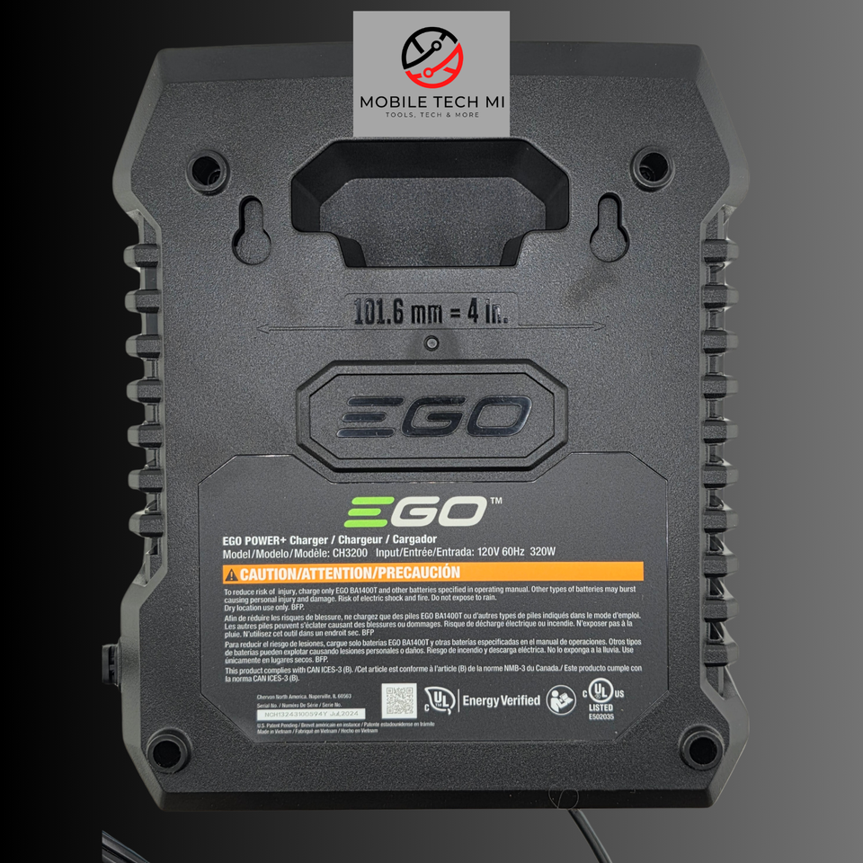Genuine OEM EGO POWER+ 320W 56V Lithium-ion Charger CH3200 56 Volt - 50 ...