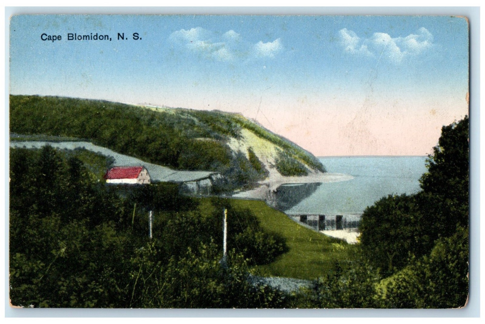 c1910 View of Cape Blomidon Nova Scotia Canada Antique Unposted ...
