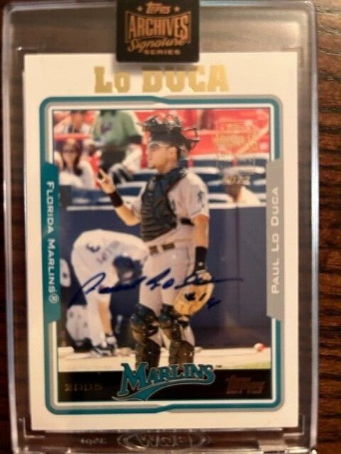 2022 Topps archives signature series Paul Lo Duca On Card Auto 27/28 | eBay