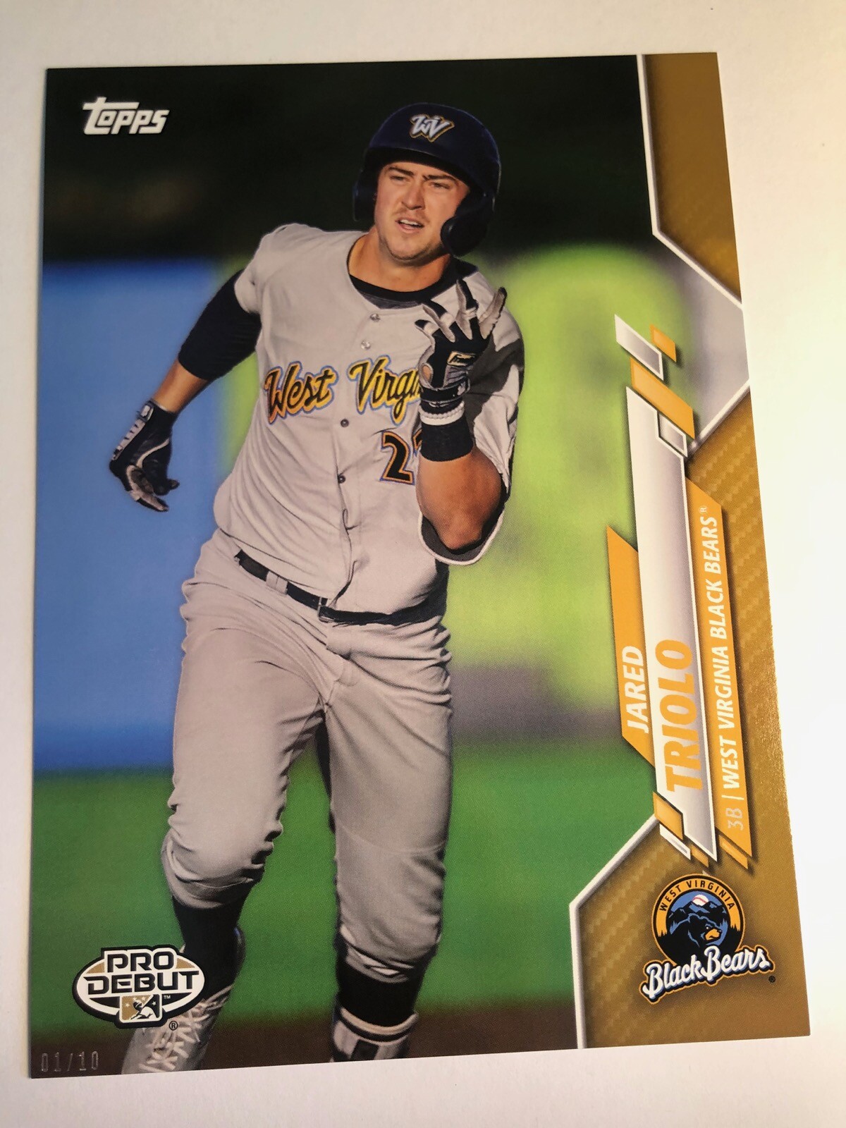 2020 Topps Pro Debut Jumbo 5x7 Jared Triolo Black Bears PD157 01/10 | eBay