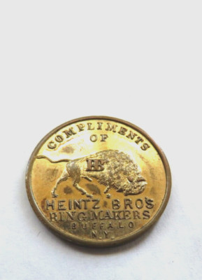 COMPLIMENTS OF H.B. HEINTZ BROS. RING MAKERS BUFFALO N.Y. TOKEN | eBay