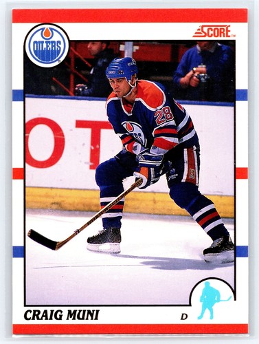 1990 Score American #38 Craig Muni Hockey Edmonton Oilers | eBay