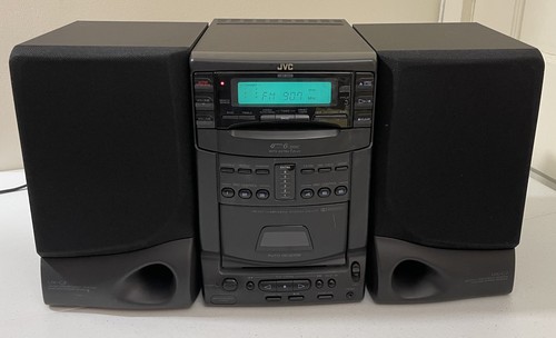 JVC UX-C7 Micro Component System Radio Casette Tape Player 6-Disc CD ...