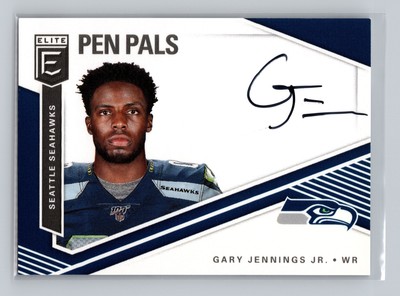 2019 Donruss Elite Gary Jennings Jr. Seahawks Pen Pals Rookie Auto #PP ...