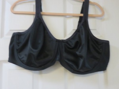 ELOMI BRA SIZE 44DDD BLACK FULL COVERAGE UNDERWIRE BRA PRE-OWNED EXC ...