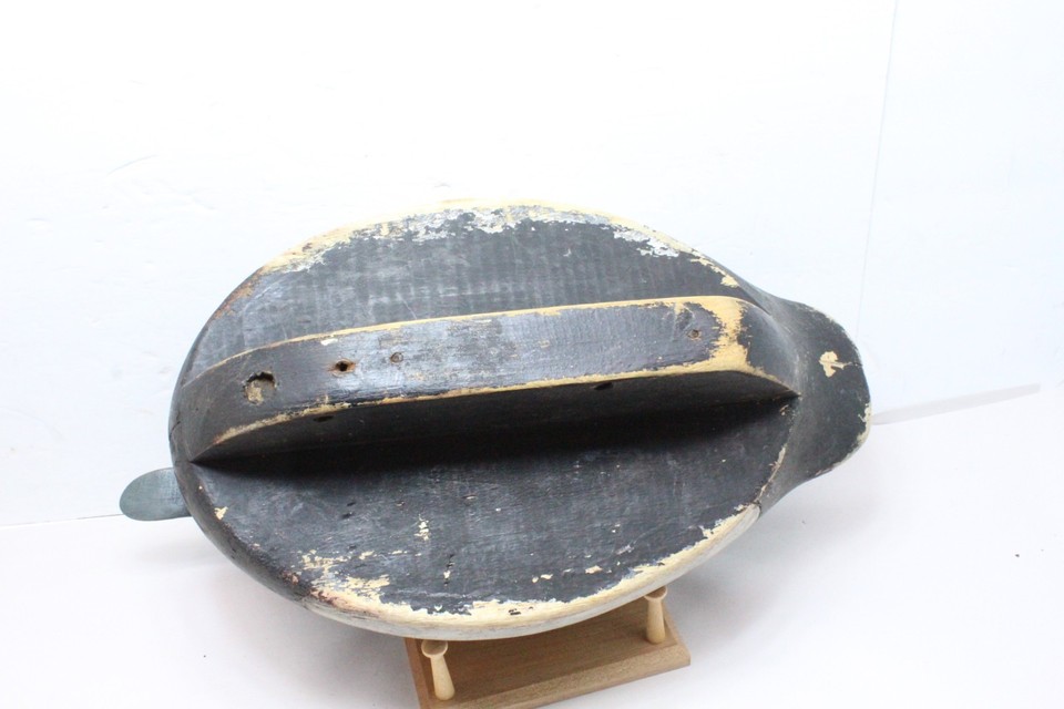 Vintage Bluebill Wooden Duck Decoy, With Glass Eyes 15x8" | eBay