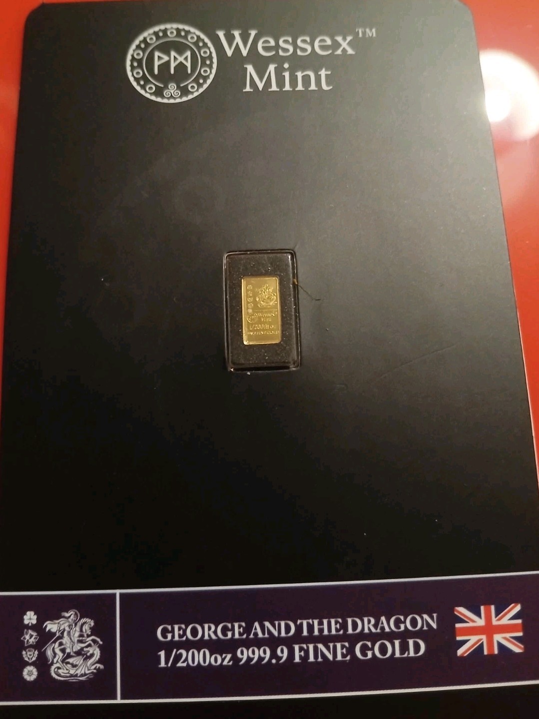 1/200oz Wessex Mint 999 Fine Gold George And The Dragon Bar | eBay UK