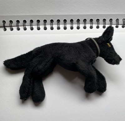 Black Wolf Stuffed Animal 8 Inch Handmade Dire Wolf Pet Plush Support ...