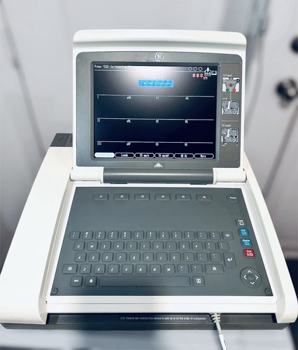 GE Healthcare Mac 5500 HD ECG Diagnosis Color Screen flukeTested no ...