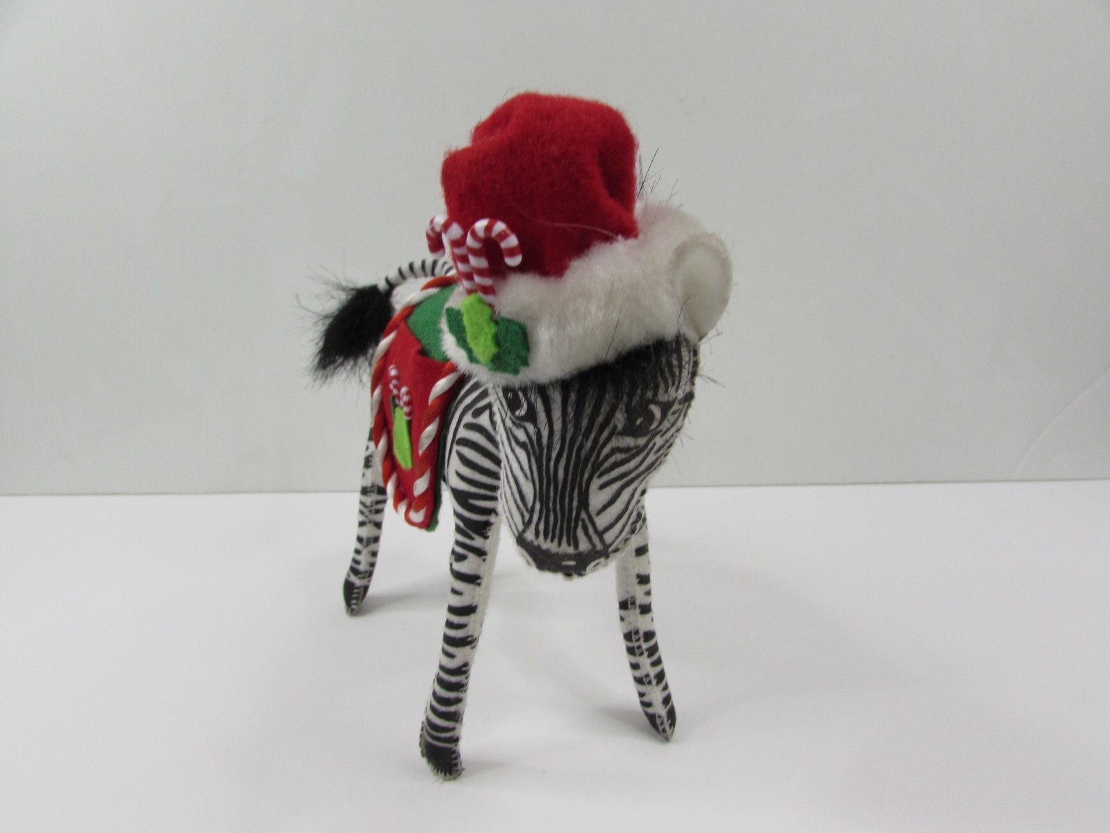 Annalee 7” Candy Cane Christmas Zebra in Santa Hat Doll 2007 ~ #808607 ...