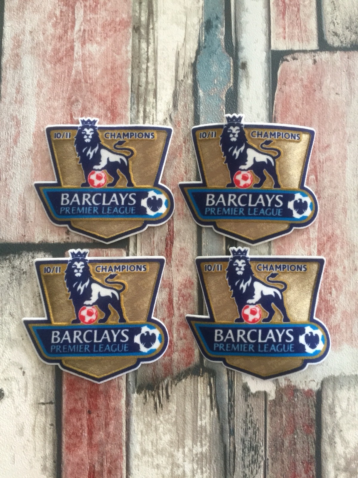 Official Product GOLD Premier League Badge Champion 2010-2011 Bargain ...