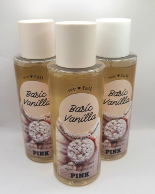 VICTORIA'S SECRET PINK BASIC VANILLA BODY MIST 8.4 FL OZ (SET OF 3) | eBay