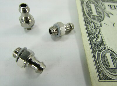 Lot 10 New SMC Metric Pneumatic Adapter Fittings, M5 Threads x ø6/4 ...