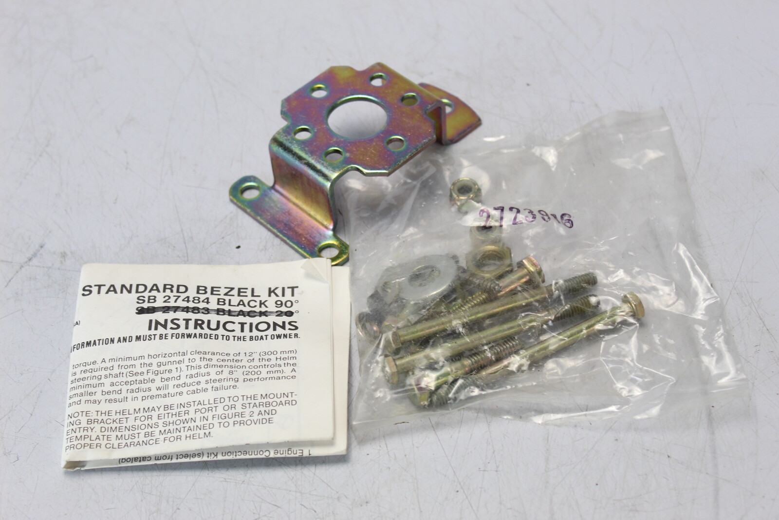 SB27484 Teleflex Safe-t Helm Bezel Kit 90 Degree Black for sale online ...
