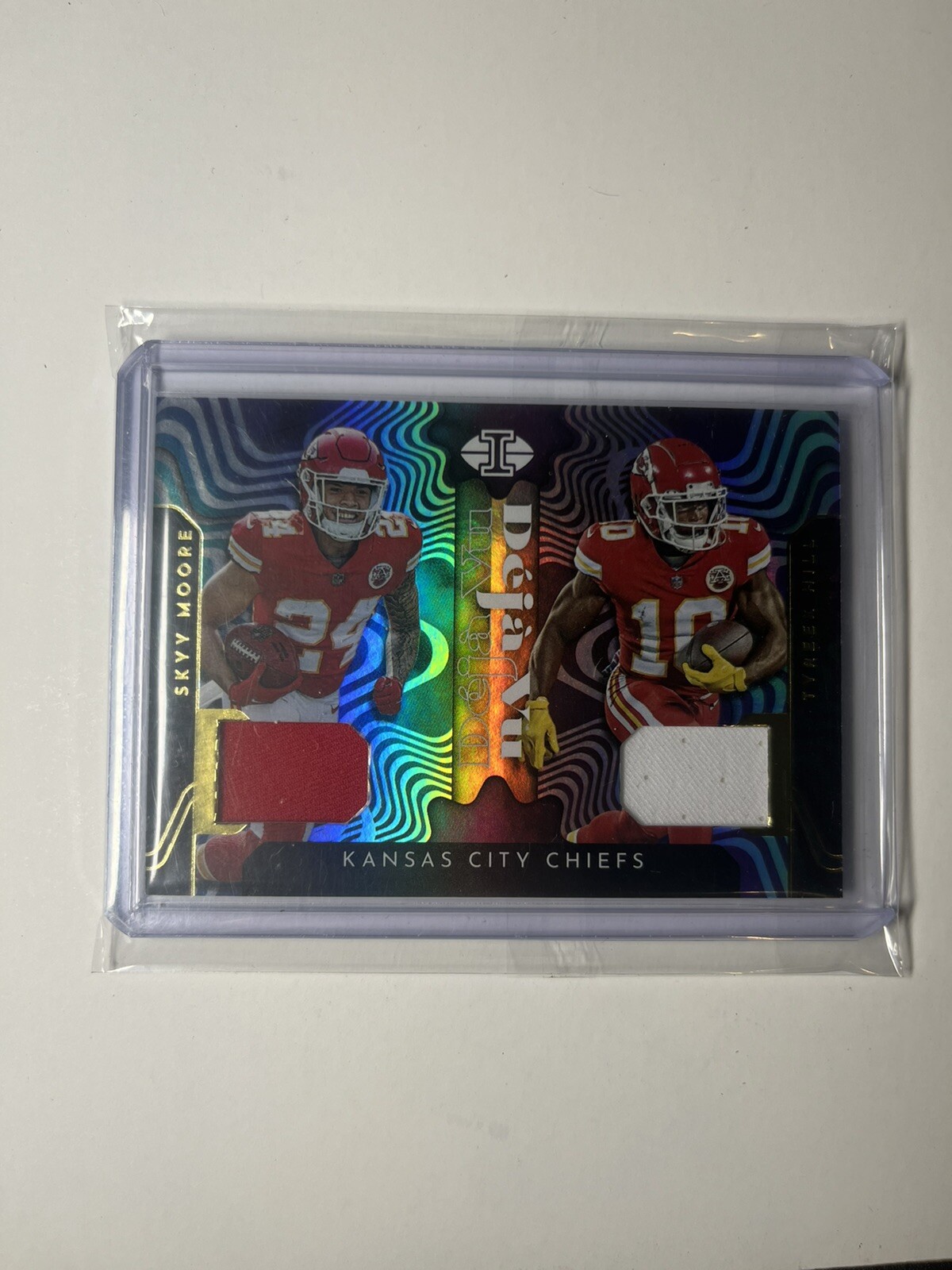 Skyy Moore / Tyreek Hill 2022 Illusions Deja Vu Dual Patch #DV-KC Game ...