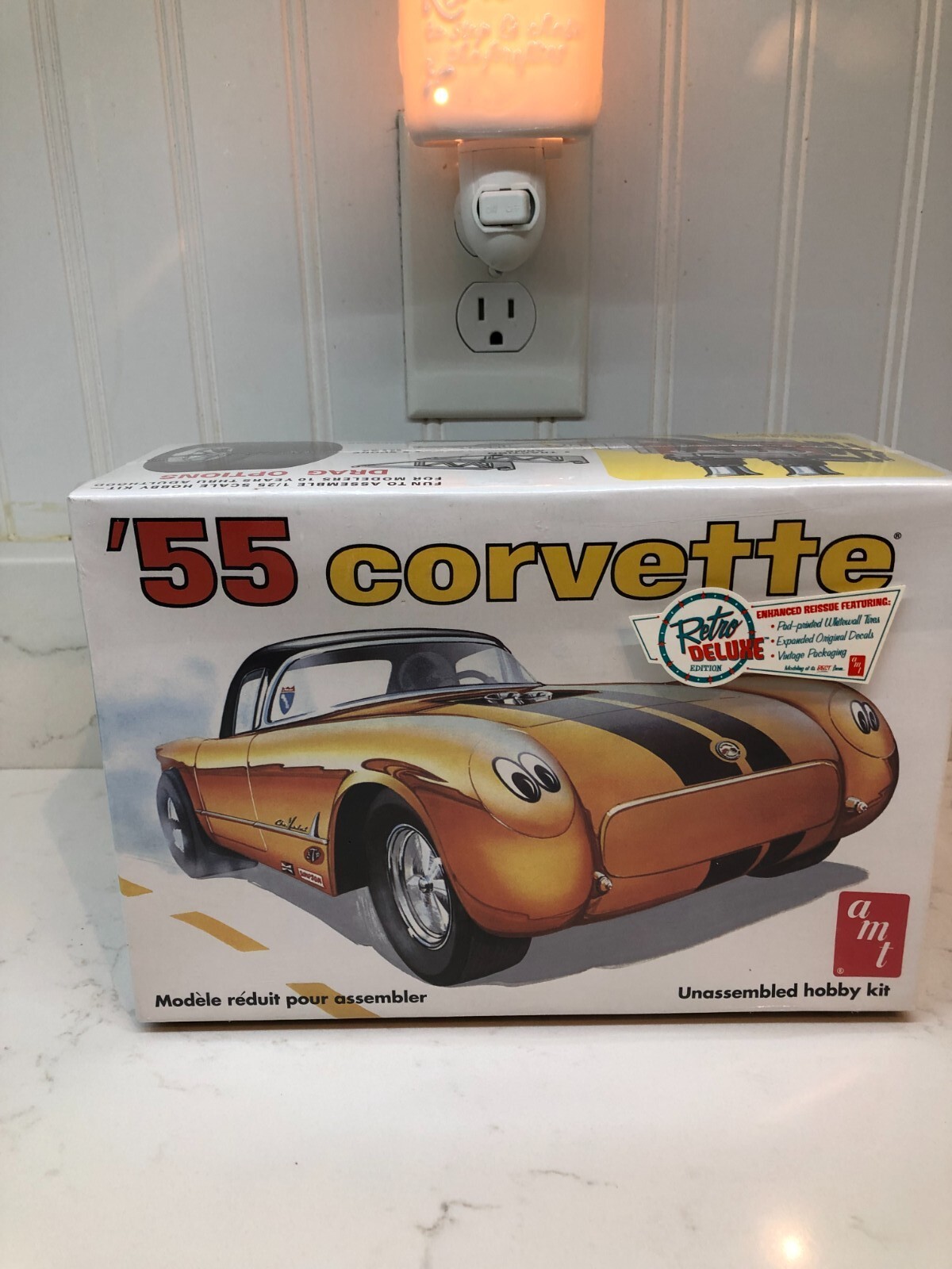 AMT Retro Deluxe Edition '55 Corvette Model Kit #683/12 new sealed box ...