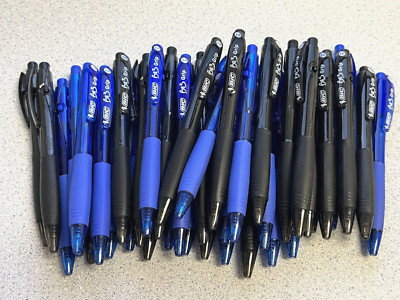 40 BIC Retractable Pens Black & Blue 1.0 mm 40-Count NEW | eBay