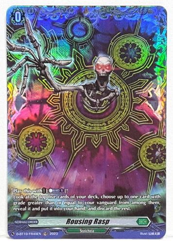 Bushiroad Cardfight Vanguard Rousing Rasp D-BT10/FR40EN FR Stoicheia | eBay