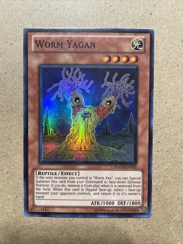 Yu-Gi-Oh Worm Yagan - HA03-EN055 - Super Rare Unlimited Ed | eBay