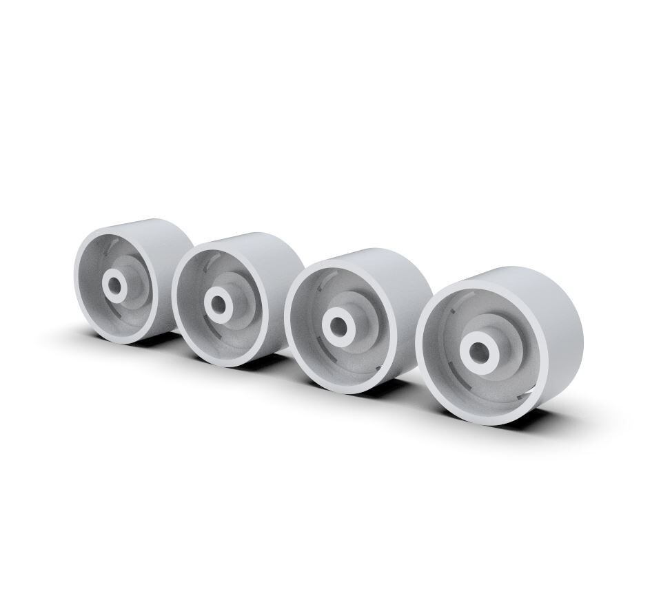 1:18 Reverse Steel wheels without tires. Wheel diameter is 22mm | eBay