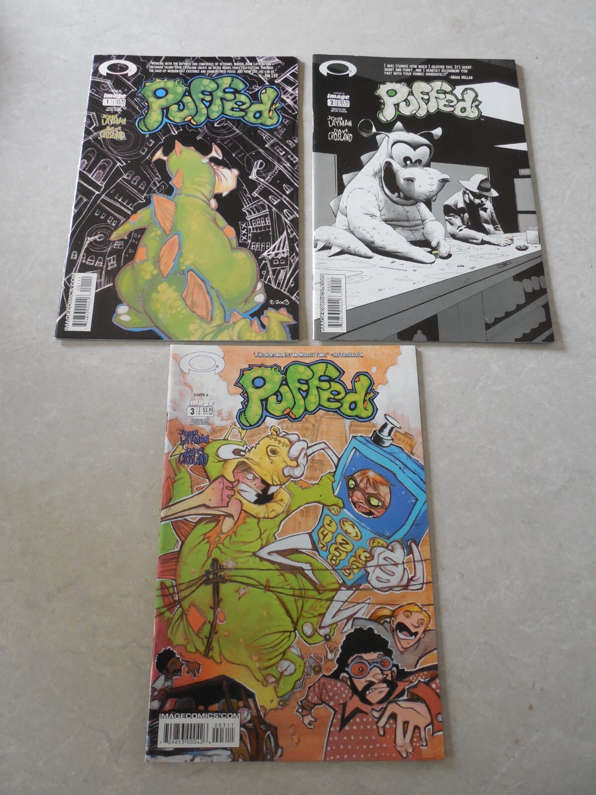PUFFED #1-3, IMAGE COMICS, 2003, 1ST PRINT, ALL UNREAD 9.4 NM OR BETTER ...