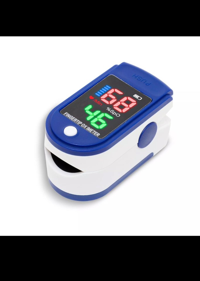 2 PCS USA LED Finger tip Pulse Oximeter Blood Oxygen SpO2 Monitor w ...
