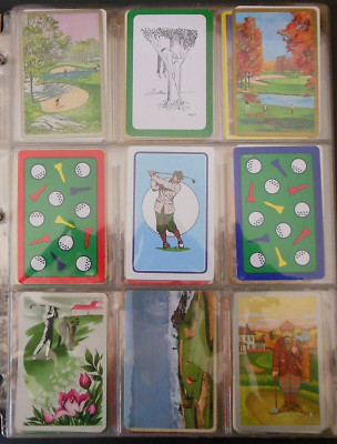 9 Vintage Artist Signed Male Golfers & Golf Courses - Swap Playing ...