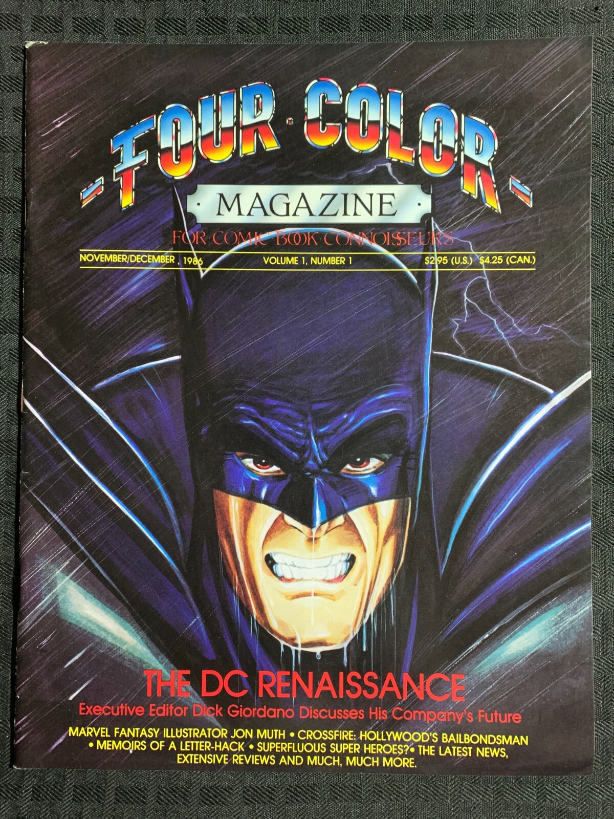 1986 FOUR COLOR Magazine #1 FN+ 6.5 The DC Renaissance / Dick Giordano ...