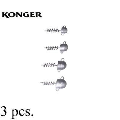 Konger Corkscrew ,Heads screw in jig heads.predator,tackle,lure,rage ...