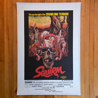 Squirm (1976) Original Movie Poster - Half Subway 29.5 x 43" Rare ...