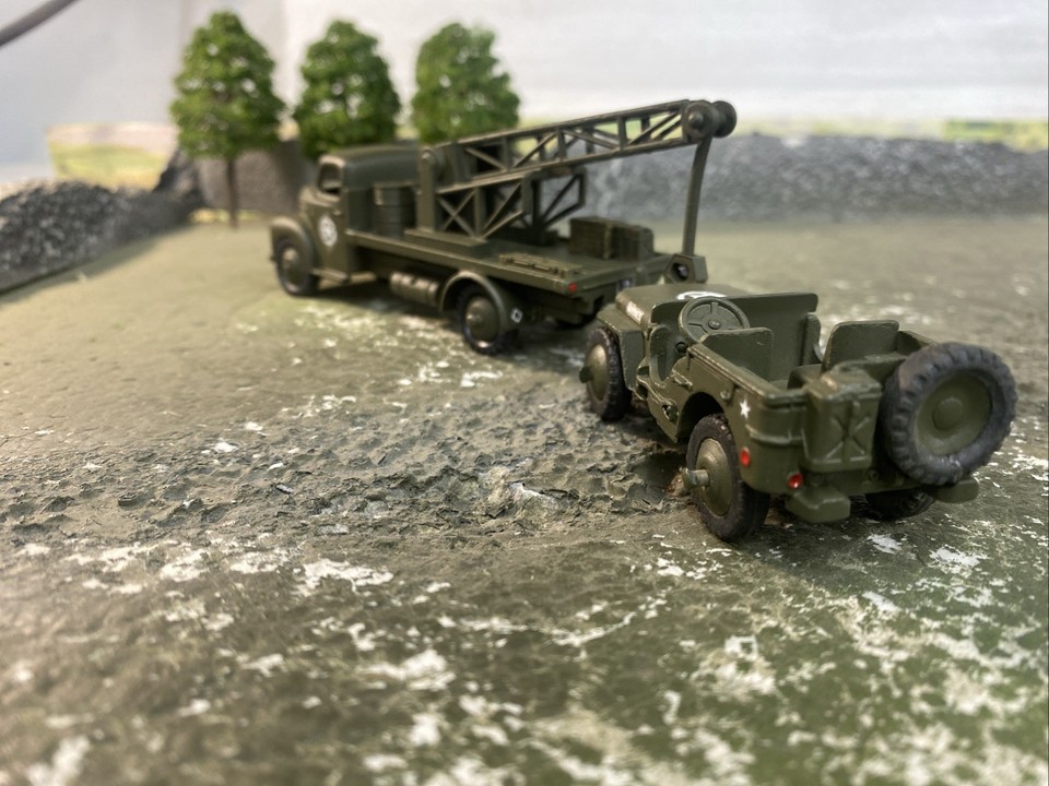 DINKY Fordson Wreck Truck & 153a Jeep MILITARY. U. S. Army Code 3 ...
