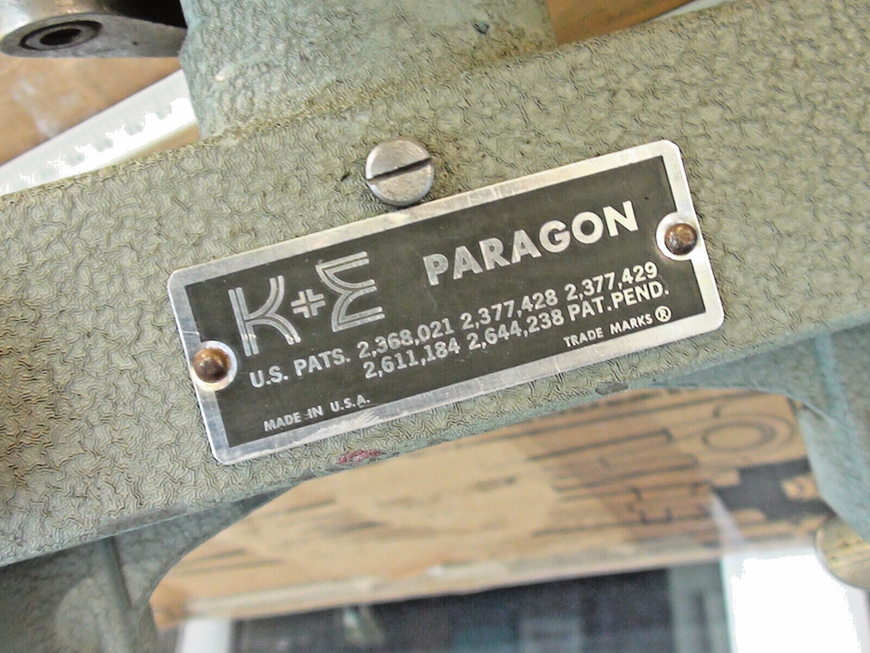 RIGHT= RH 24" KEUFFEL & ESSER PARAGON Mechanical Drafting Machine Scale ...
