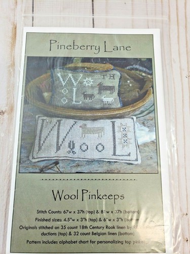PINEBERRY LANE WOOL PINKEEPS CROSS STITCH PATTERN PRIMITIVE | eBay