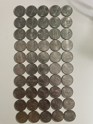 56 US STATE and TERRITORIES Quarters - COMPLETE Set - 1999-2009 | eBay
