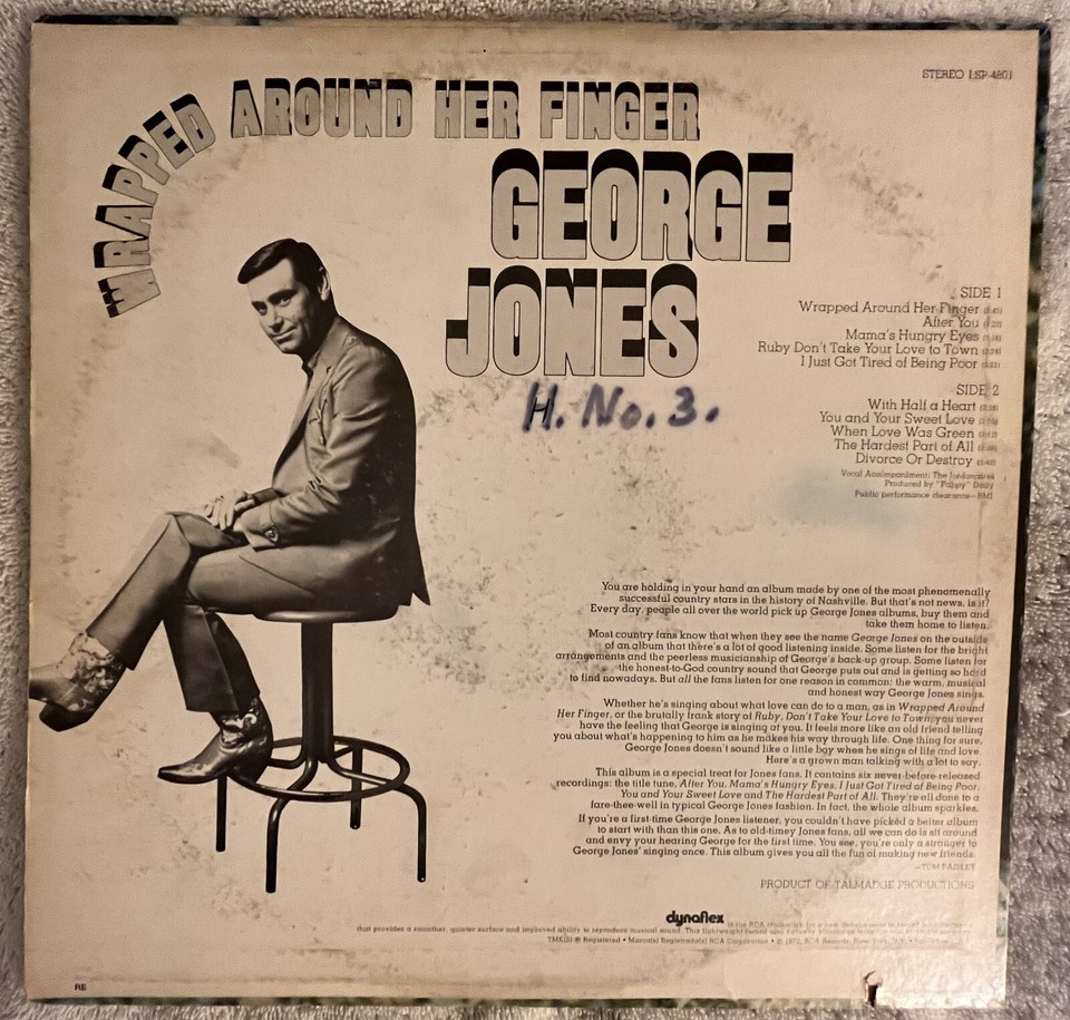 George Jones Wrapped Around Her Finger 1972 RCA LSP-4801 VG+ | eBay