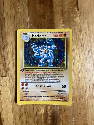 Pokémon Machamp 8/102 Holo 1st Edition Holo | eBay