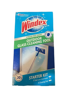 Windex Outdoor All-In-One Glass And Window Cleaner Tool Starter Kit New ...