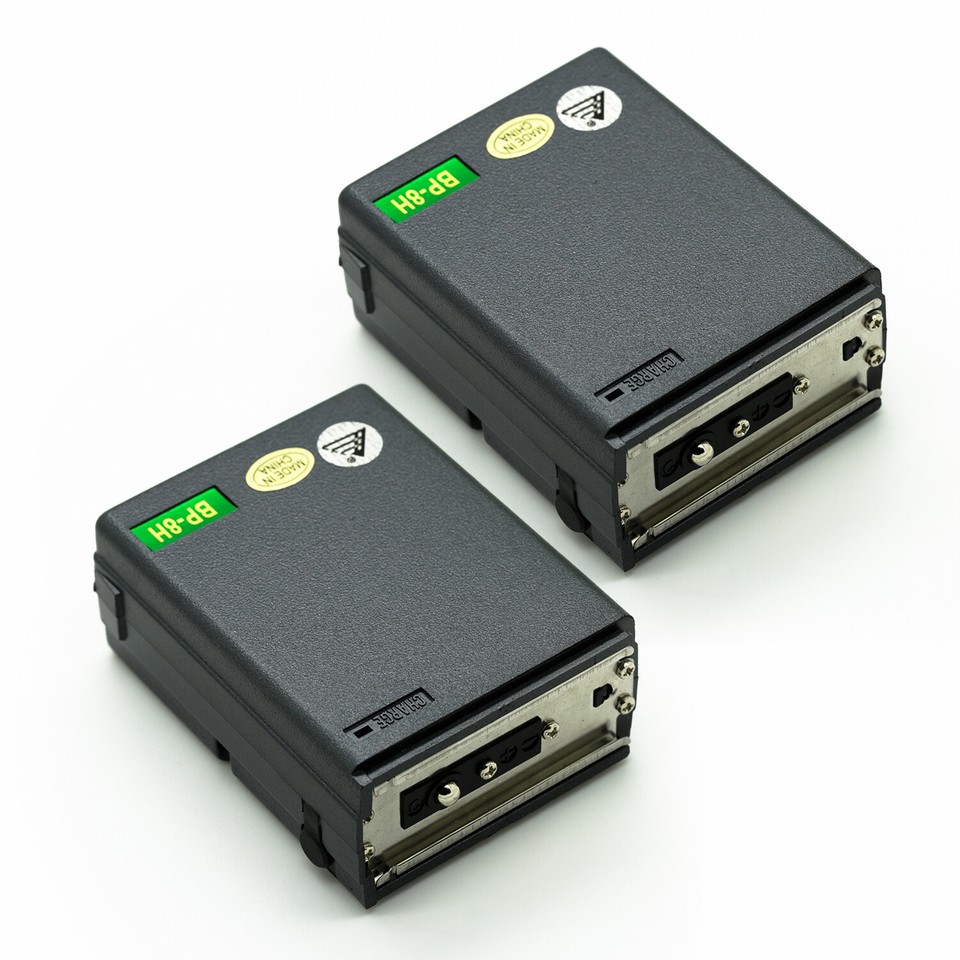 2x 8.4V 1800mAh NiMh battery for Icom BP-8 BP-8H IC-M12 IC-2AT IC-2GAT ...