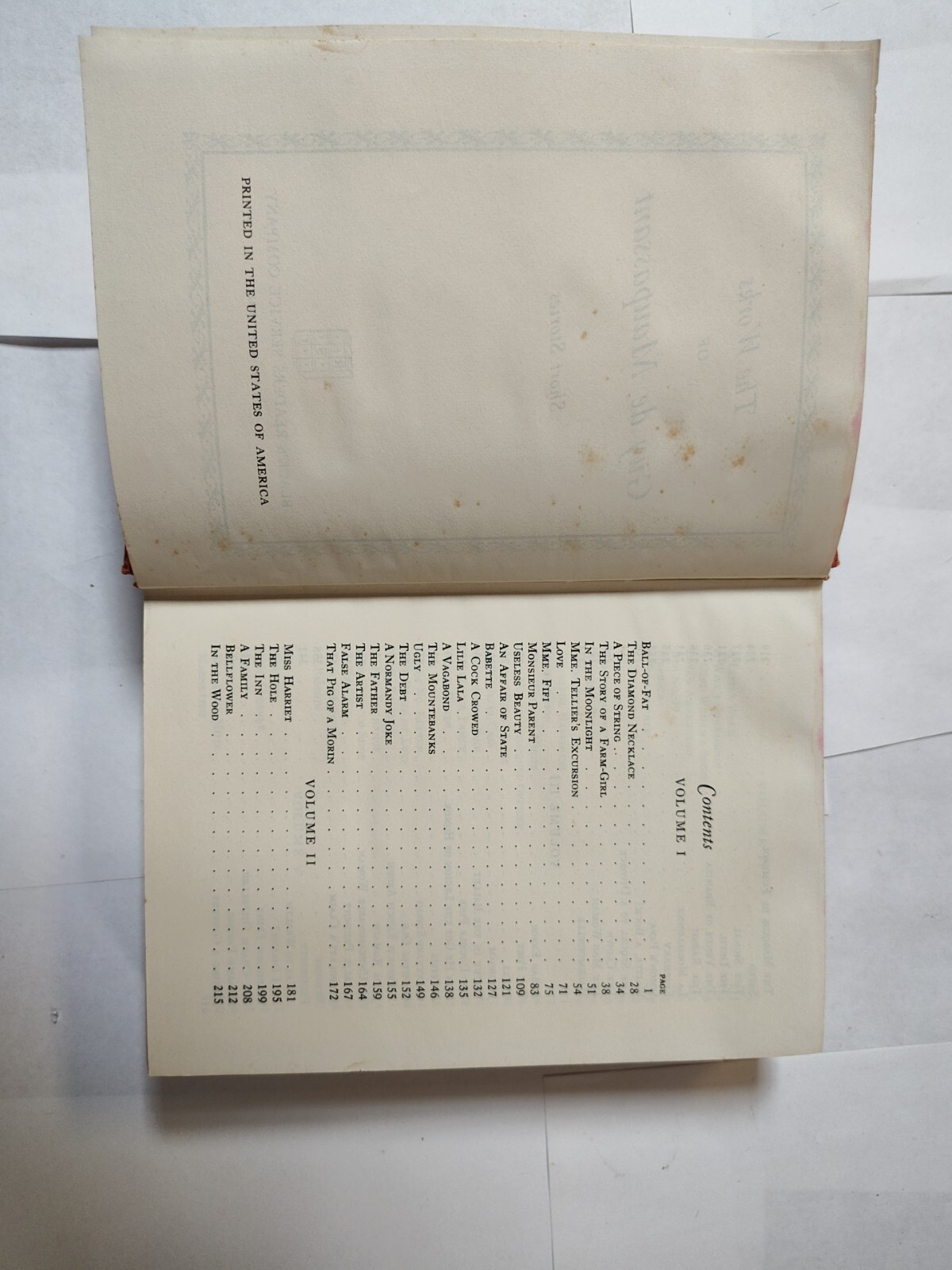 The Works of Guy de Maupassant - Short Stories- Black's Readers Service ...