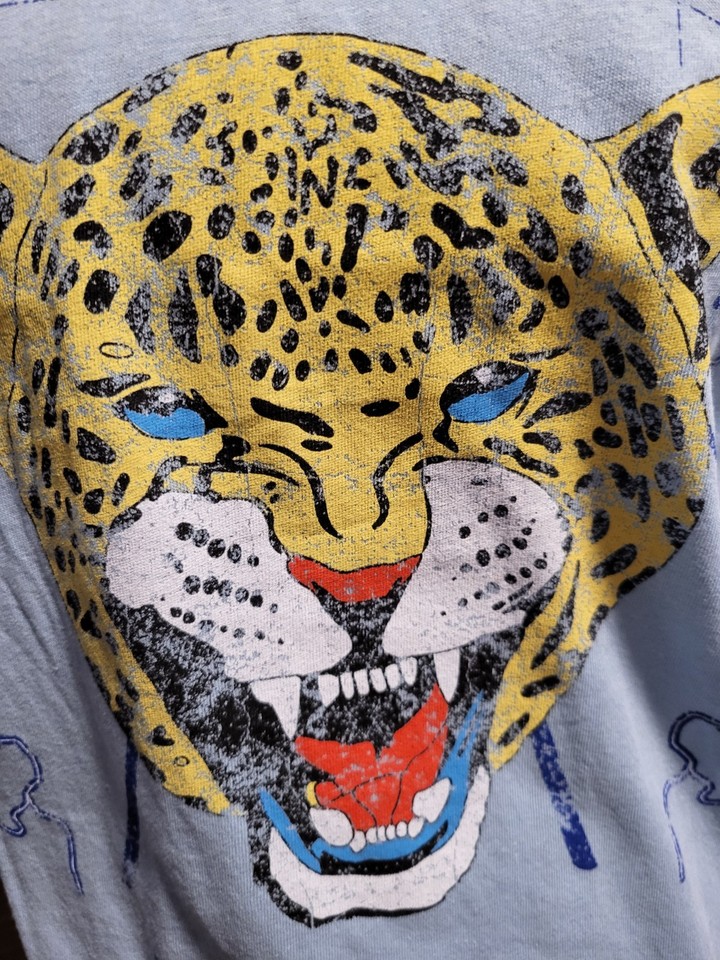 Light Blue Def Leppard Big Cat Mens T Shirt High N Dry Fun | eBay