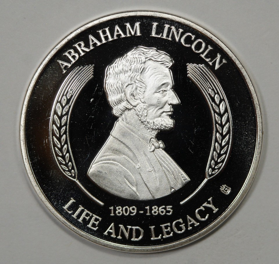 Life and Legacy of Abraham Lincoln Gettysburg Address 1863 Medal | eBay