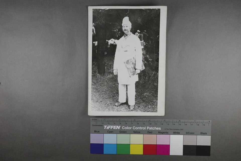 Full-Length Masked Man in Doctor Costume – Creepy Horror-Themed ...