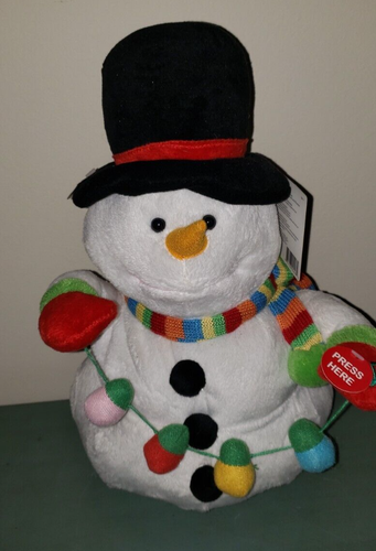 Cuddle Barn Frosty Animated Musical Snowman Singing Mouth Moves 13 ...