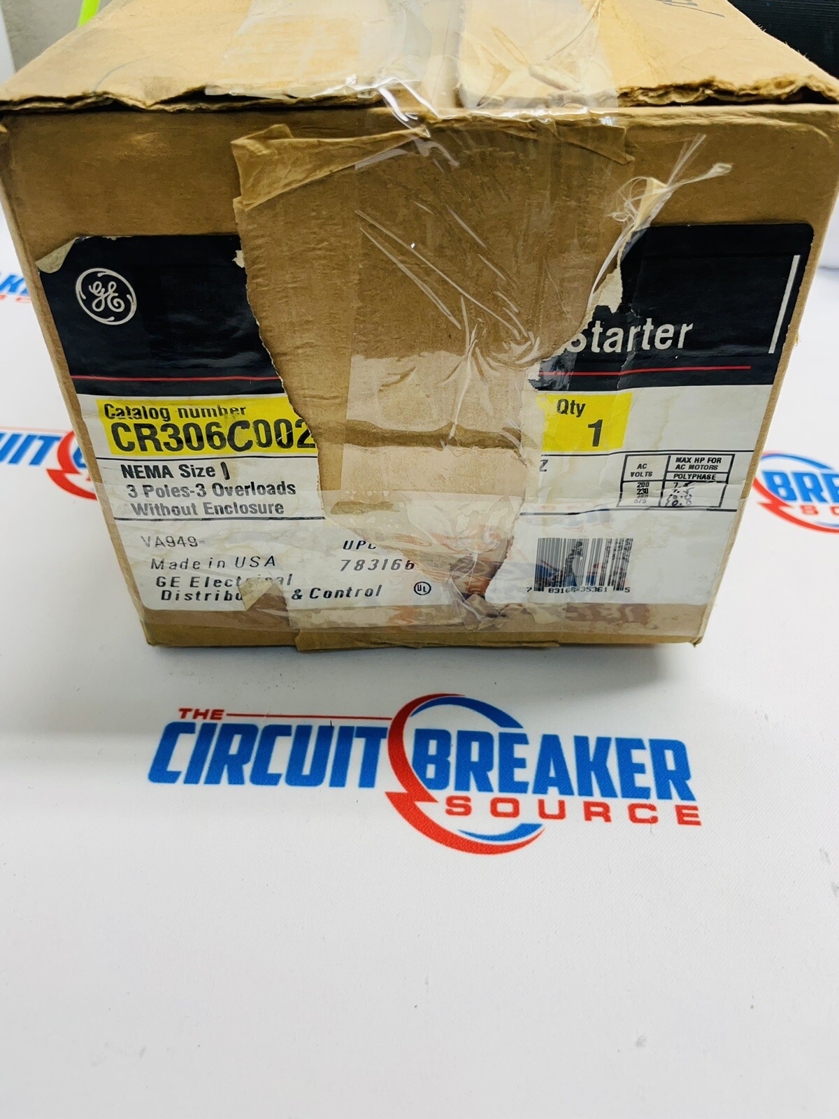 General Electric CR306C002 Nema Size 1 Magnetic Starter 120V | eBay