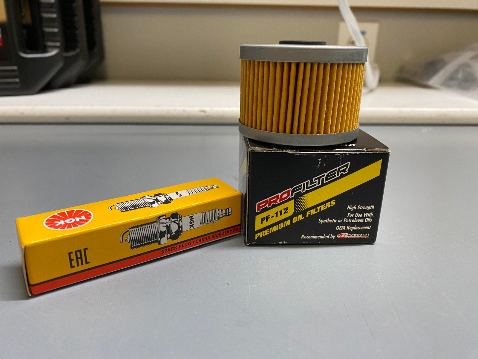 Tune Up Kit For Kawasaki KLX250S KLX300R NGK Spark Plug & Oil Filter ...