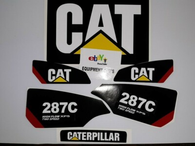 STICKER SET SKID STEER CATERPILLAR CAT DECAL KIT LOADER 287C XPS 2 ...