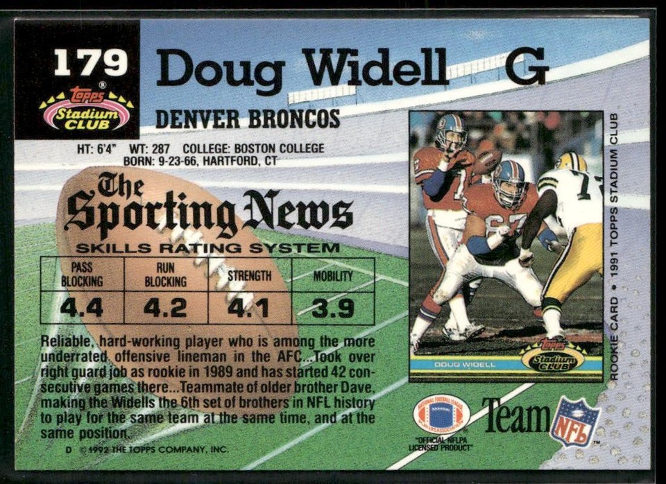 1992 Stadium Club #179 Doug Widell | eBay