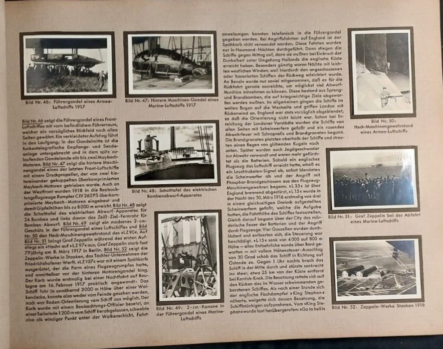 1930's Volume One Zeppelin Weltfahrten Cards Foil Complete Count Von ...